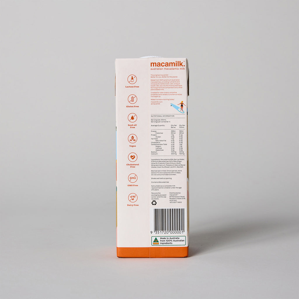 100% Australian made macadamia milk – macamilk.™